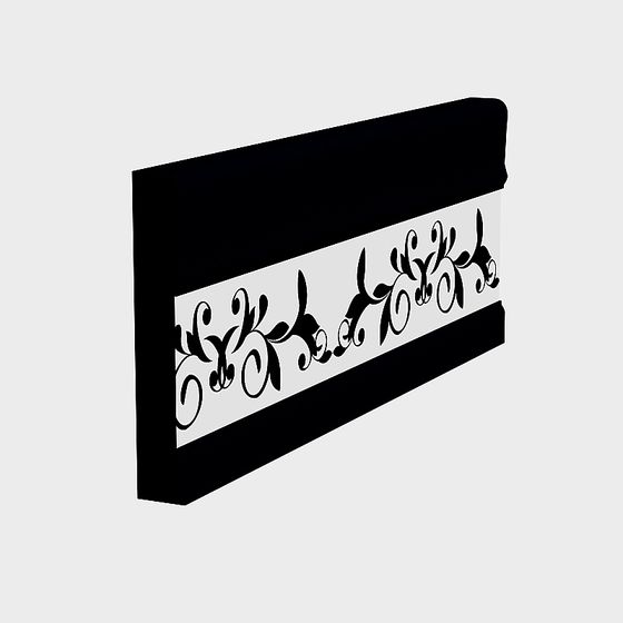 Victorian Scroll Panel 3D model