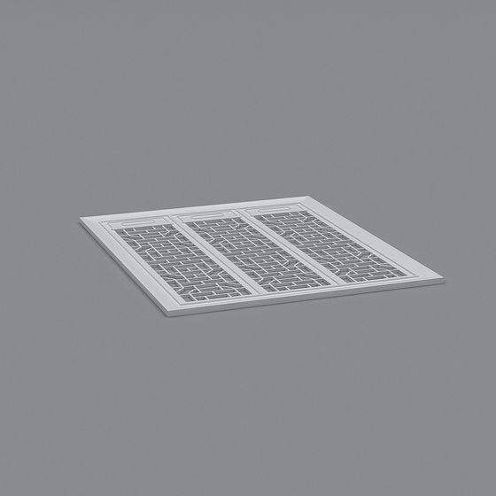 Minimalist Vent 3D model for Modern Designs