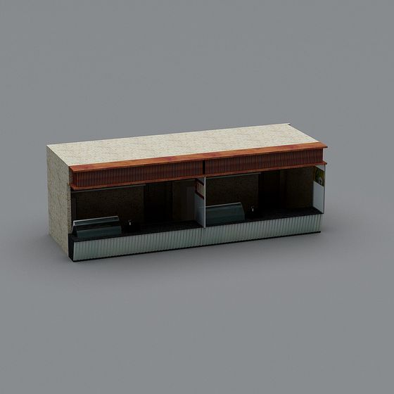 Urban Bus Stop 3D Model for Modern Aesthetics