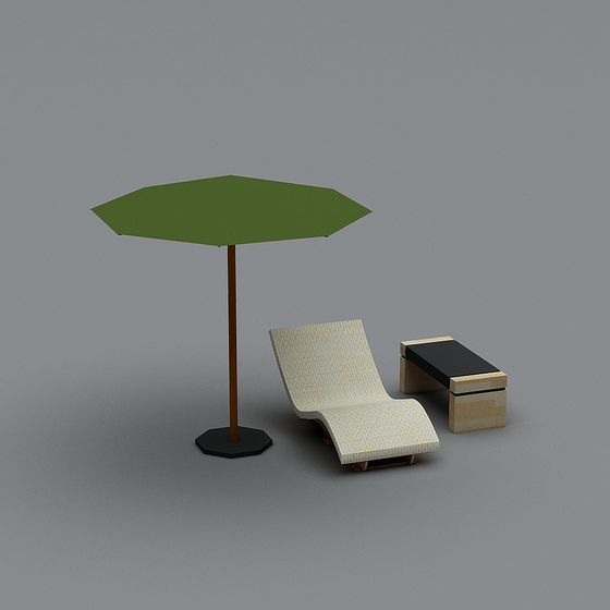 Beach Leisure Area 3D model