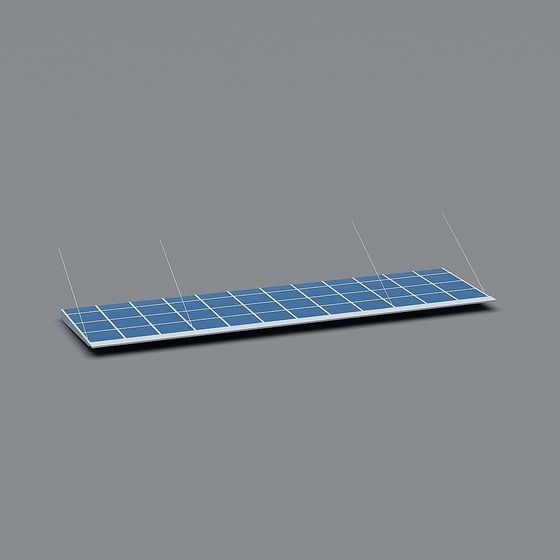 Solar Panel 3D Model for Sustainable Energy