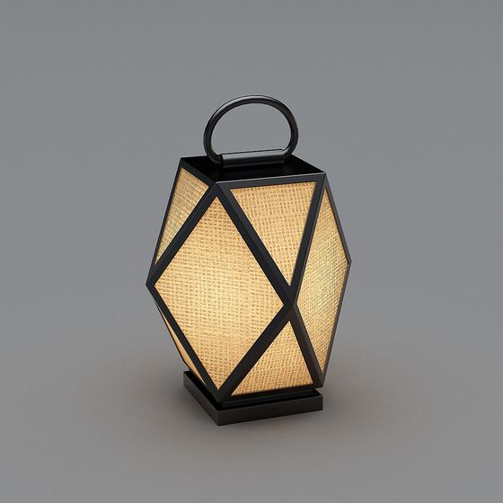 Stylish Low-Poly Lantern 3D model for Creative Projects