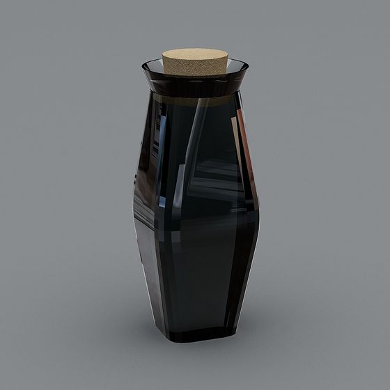 Urban Bottle Low Poly 3D model
