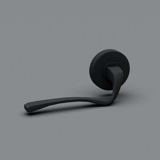 Sleek Minimalist Door Handle 3D model