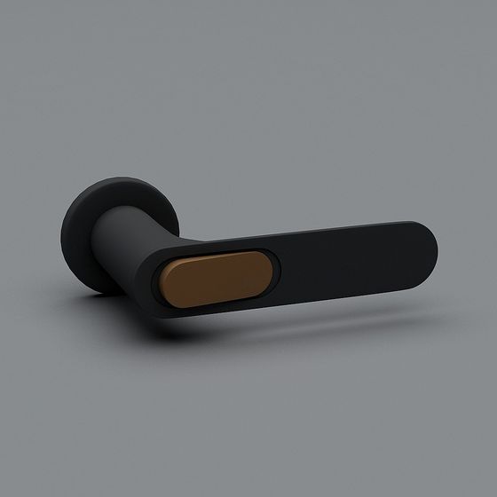 Elegant Door Handle 3D Model – Low-Poly Modern Design