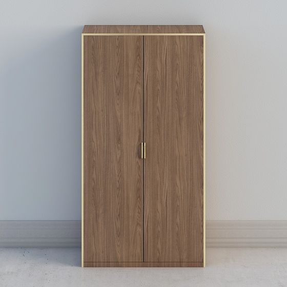 Modern Cupboard 3D Model – Wood Color Free