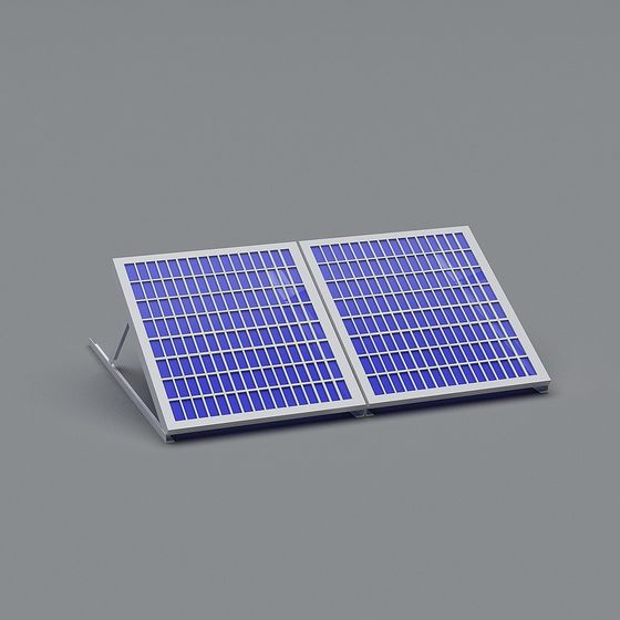Stylish Solar Panel 3D model for Sustainable Design