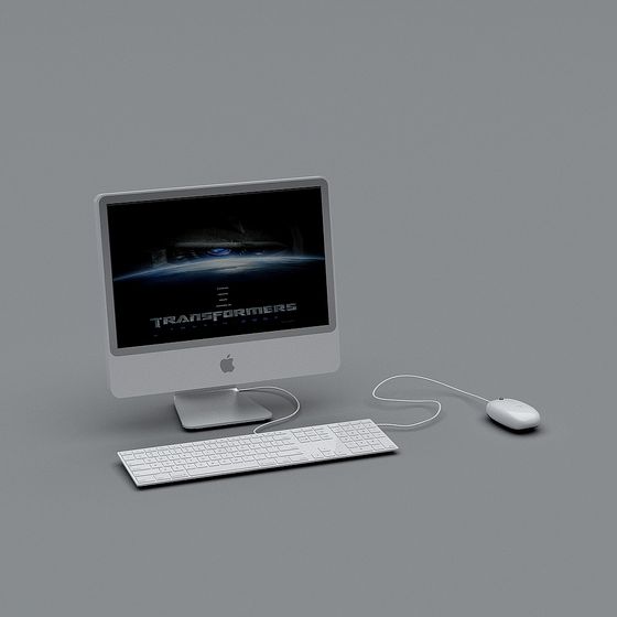 Realistic iMac 3D Model for Designers and Developers