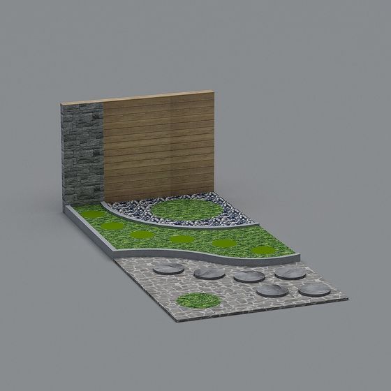Natural Courtyard 3D model