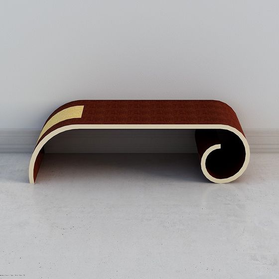 Streamlined Sofa 3D model for Modern Interiors