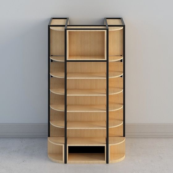 Arc Bookshelf 3D model for Modern Interiors