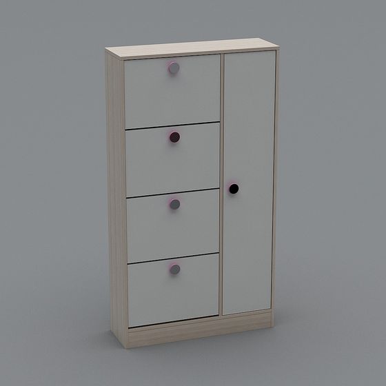 Minimalist Storage Cabinet 3D model