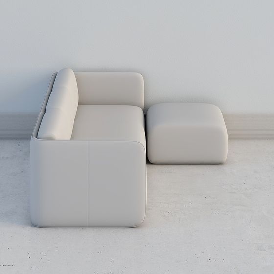 Sofa 14 Ben 3D Model – Black Modern Seating Free