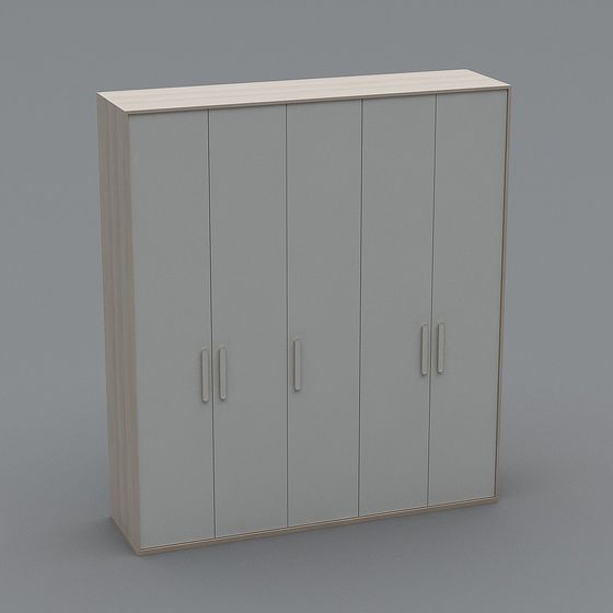 Modern Low-Poly Storage Cabinet 3D model