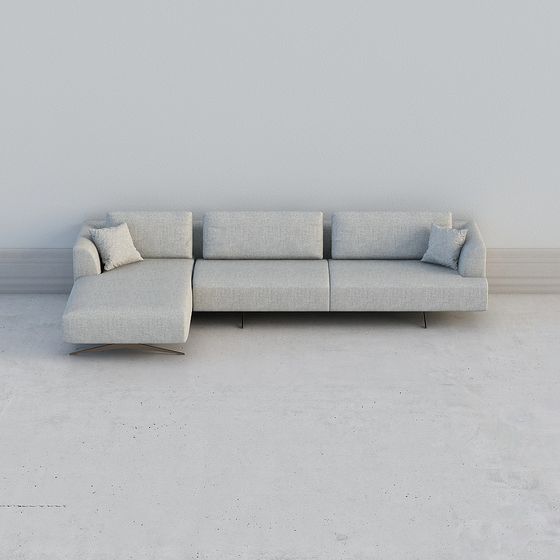 Modern Low-Poly Sofa 3D model