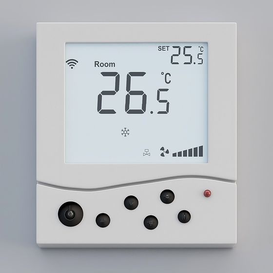Smart Thermostat 3D Model for Modern Designs