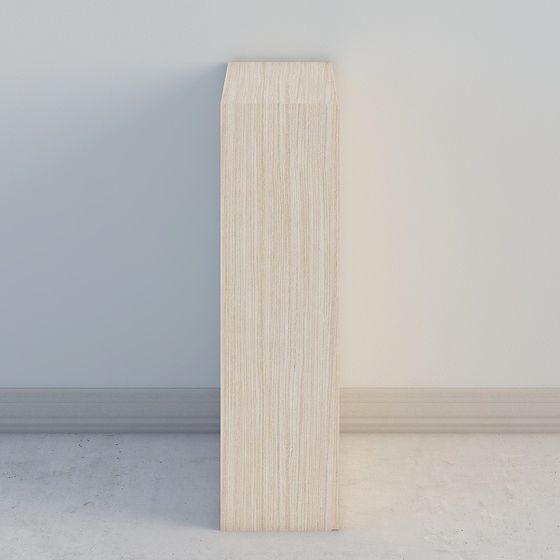 Minimalist Wooden Column 3D model