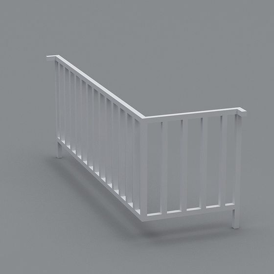 Elegant Railing 3D model