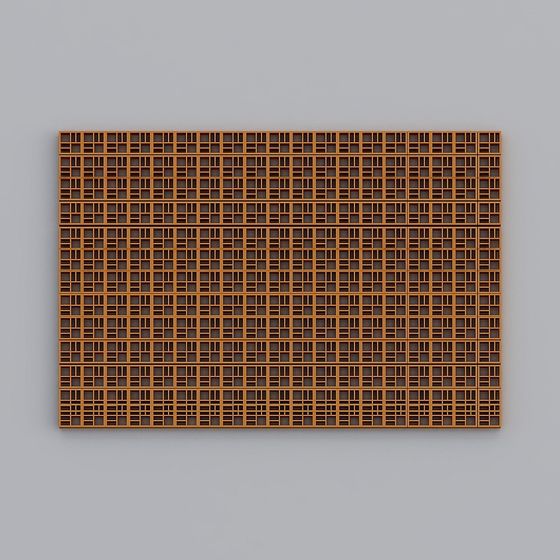 Elegant Grid Screen 3D Model for Modern Spaces