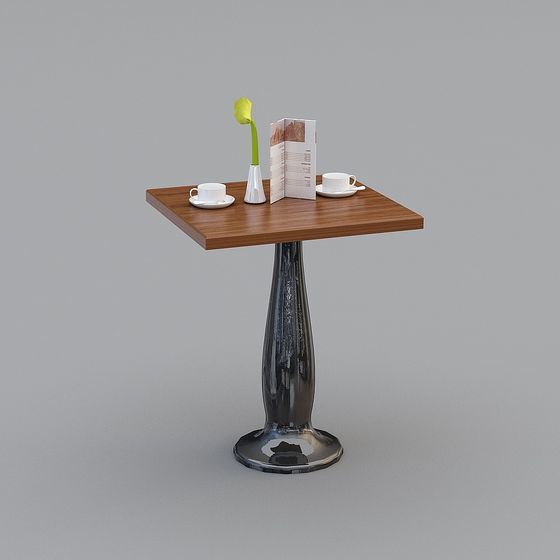 Stylish Low-Poly Coffee Table 3D model for Modern Living