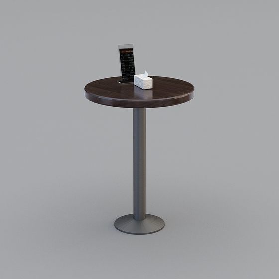 Minimalist Small Round Table 3D model for Creative Projects