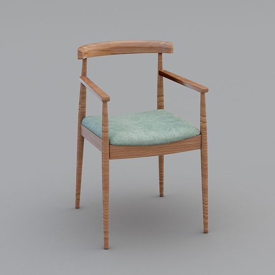 Stylish Low-Poly Chair 3D model