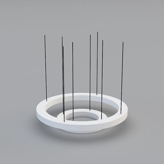 Circular Harmony Minimalist 3D model for Modern Projects