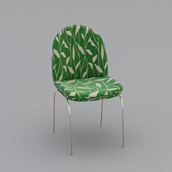 Nature-Inspired Green Chair 3D model