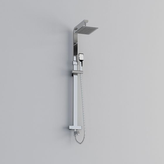 Minimalistic Shower System 3D model