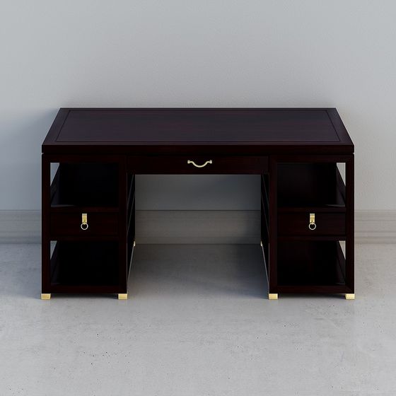 Elegant Executive Desk 3D model for Modern Design