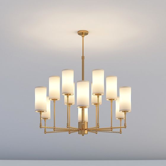 Chic Pendant Light 3D model for Contemporary Spaces
