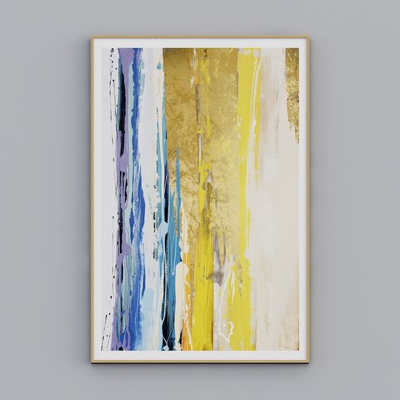 Stunning Abstract Painting 3D Model