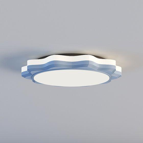 Low Poly Futuristic Ceiling Light 3D model