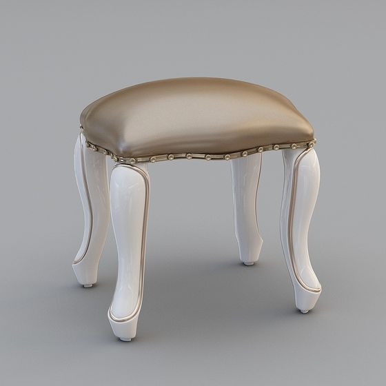 Elegant Low-Poly Stool 3D model
