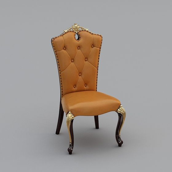 Royal Throne Chair 3D model for Elegant Spaces