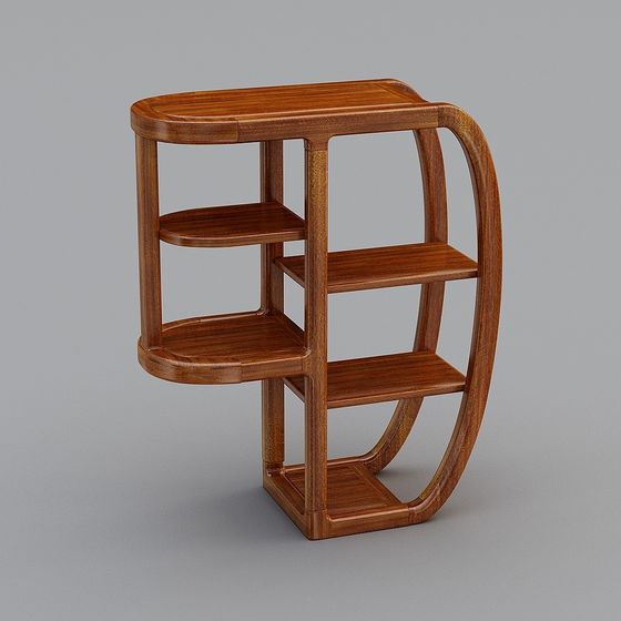 Arc Bookshelf 3D model for Modern Design