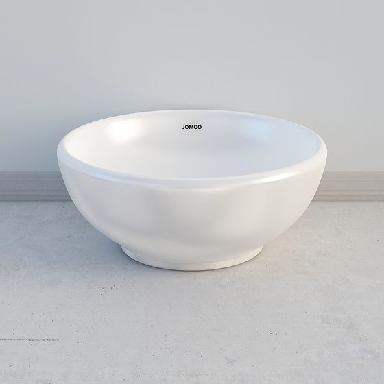 JOMOO Basin 3D Model – Modern Minimalist Bathroom Fixture