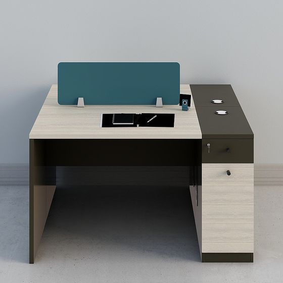 Minimalist Functional 3D Model Desk for Modern Offices