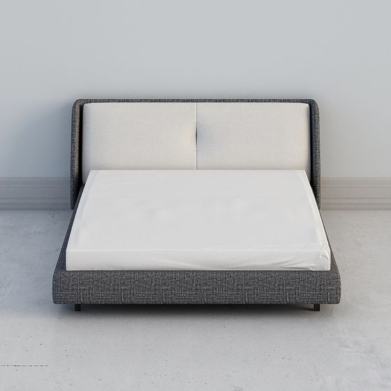 Stylish 3D Bed Frame Model for Modern Interiors