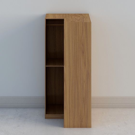 City Corner Bookshelf 3D model