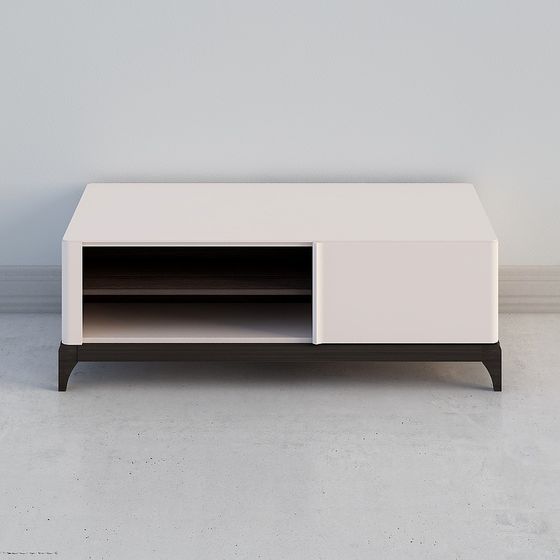 Modern Low-Poly TV Stand 3D model
