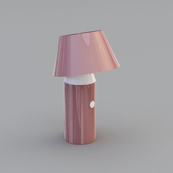 Elegant Low-Poly Table Lamp 3D model