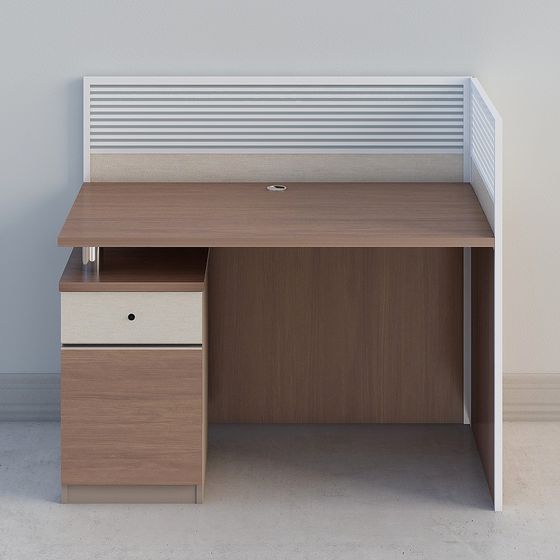 Minimalist Practical Desk 3D Model for Modern Offices