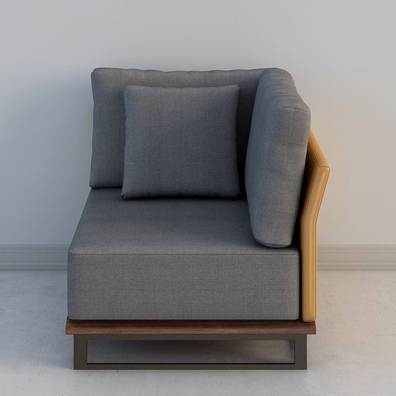 Modern Simple Aesthetic Sofa 3D model