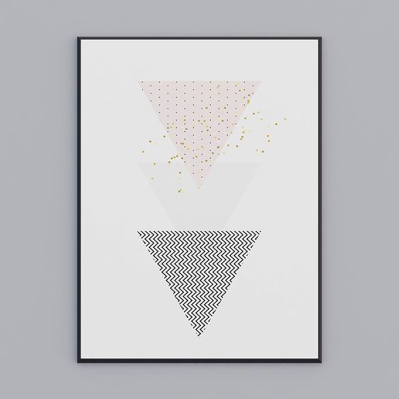 Triangle Illusion 3D model - Aesthetic Geometry