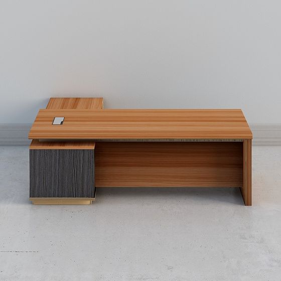 L-Shaped Office Desk 3D model