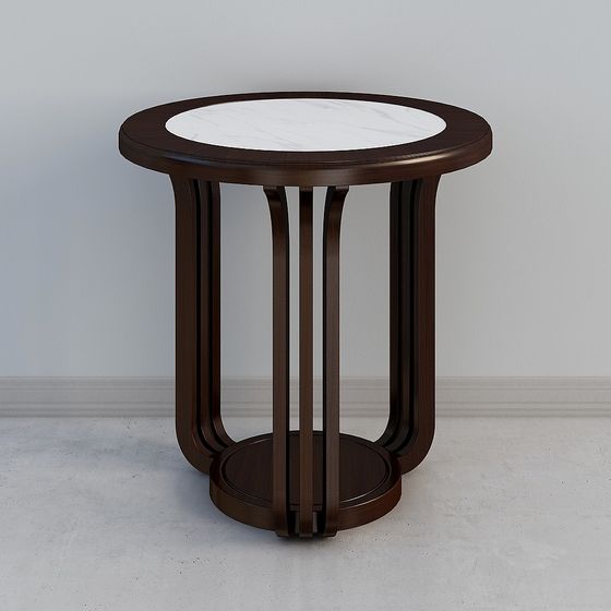 Elegant Round Table 3D model for Contemporary Spaces