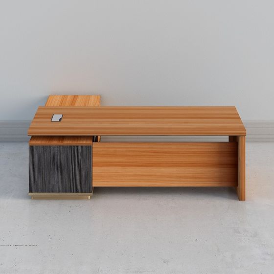 L-Shaped Office Desk 3D model