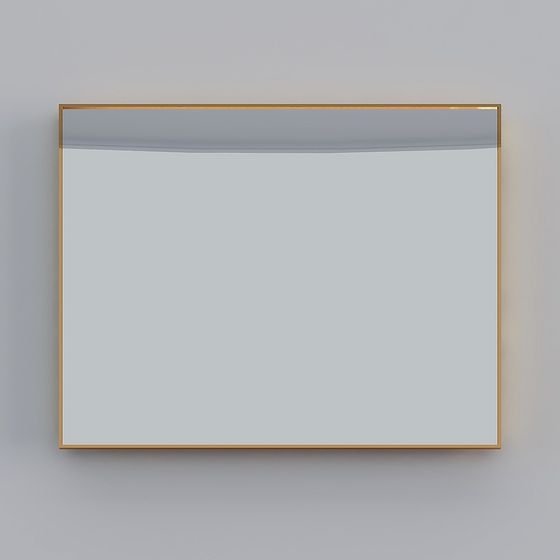 Stylish Low-Poly Mirror 3D Model for Modern Spaces