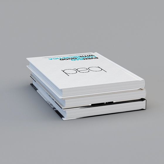Elegant Book Stack 3D model